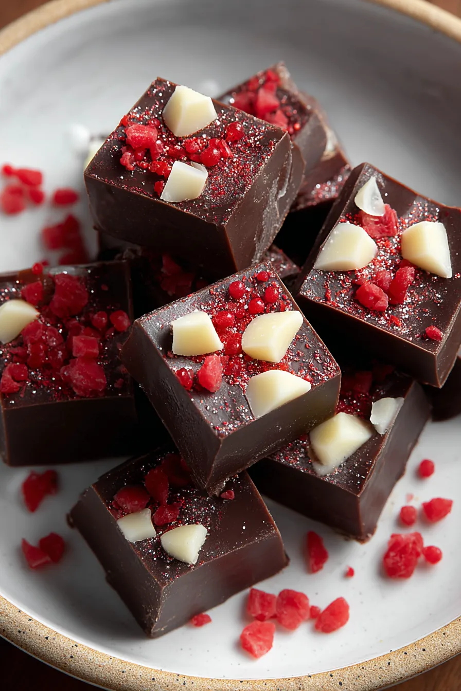Ghastly Dark Chocolate Vampire Fudge – Cooking By Julia