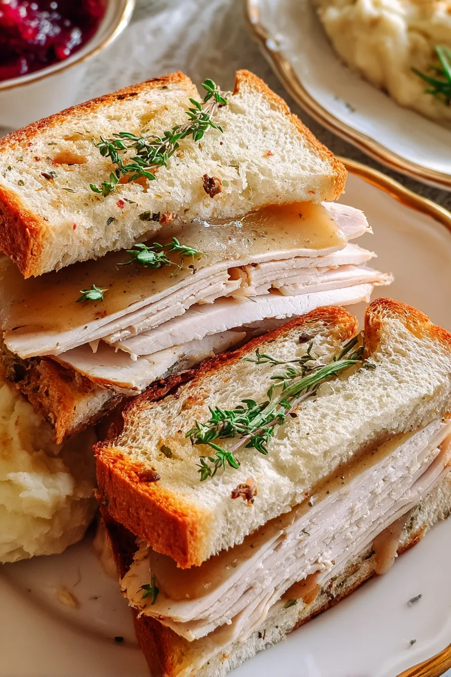 Diner-Style Hot Turkey Sandwiches – Cooking By Julia