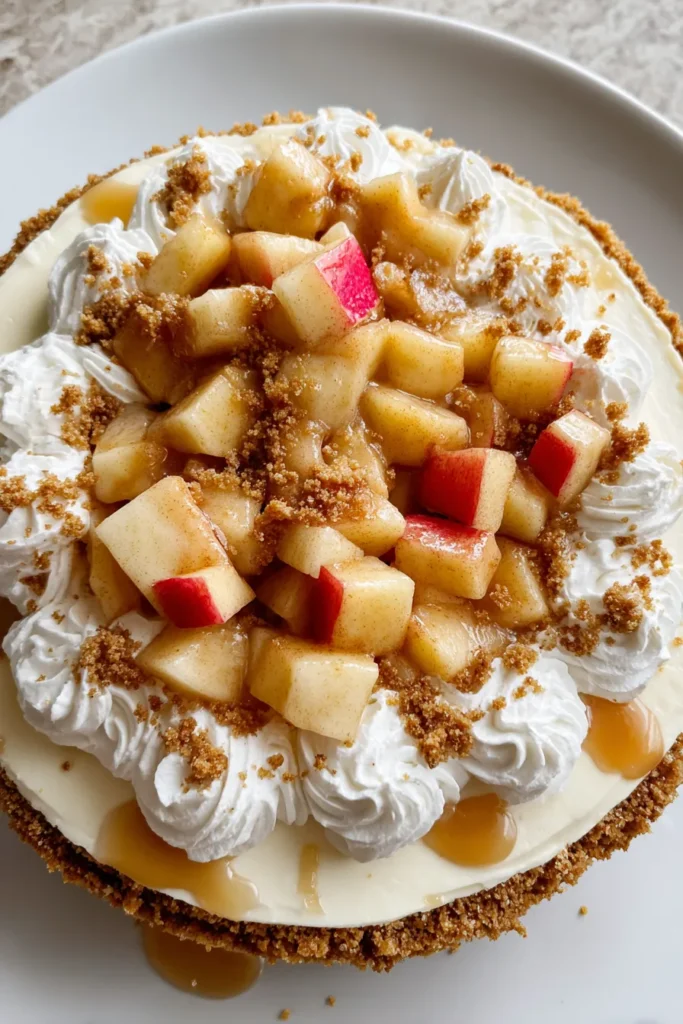 No-Bake Apple Pie Cheesecake – Cooking By Julia